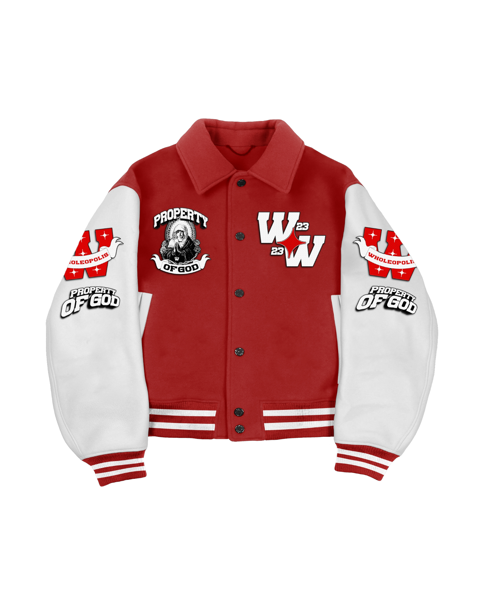 Angelic Attire Varsity Jacket – Wholeopolis